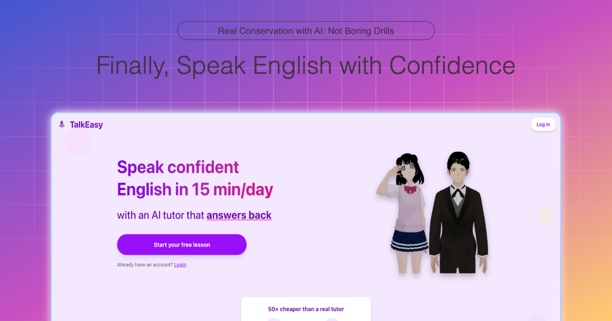 Create your account – TalkEasy